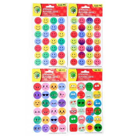 View Teaching Tree Smiley Face Stickers,
