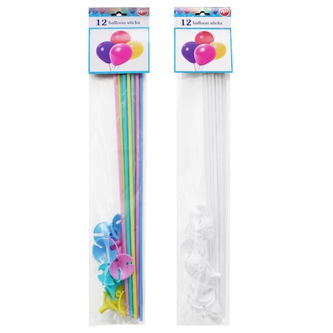 View Balloon Sticks, 12 ct.