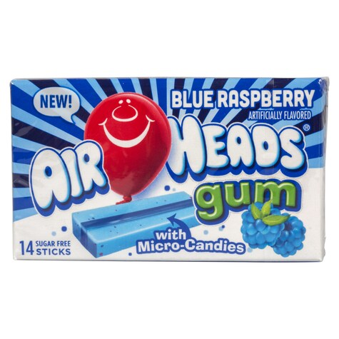 View Airheads Blue Raspberry Flavored Gum,