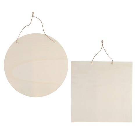 View Crafters Square Assorted Plywood Hanging