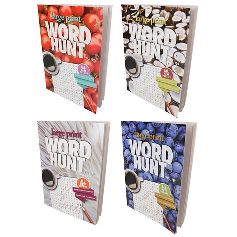 View Large-Print Word Hunt Puzzle Books,