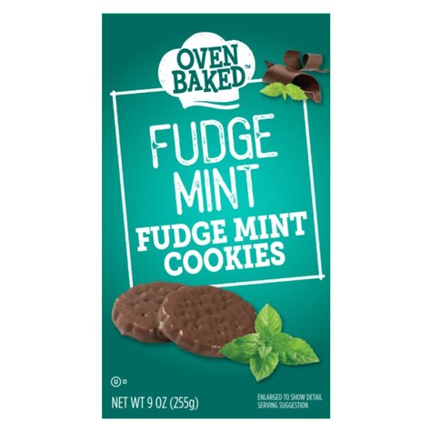 View Oven Baked Fudge Mint Cookies,