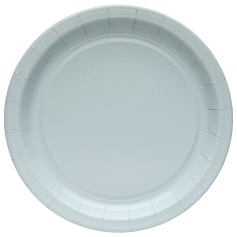9” Paper Lunch Plates - Light Blue, 24 ct. Pack | Dollar Tree
