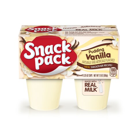 View Snack Pack Vanilla Pudding Cups,