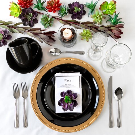 Solid Black Dinnerware Collection