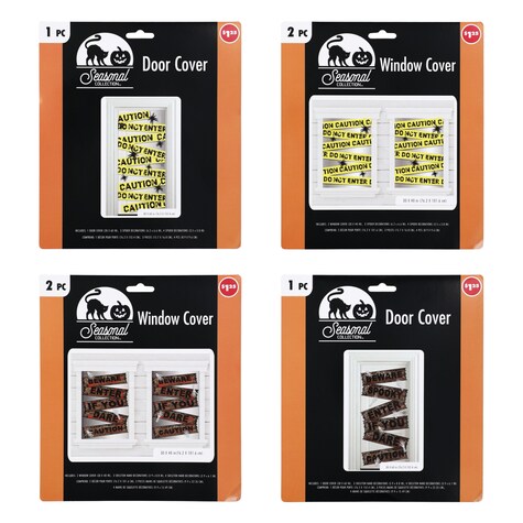 Halloween Inspired Window and Door Decor | Dollar Tree