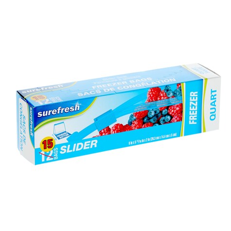 View Sure Fresh Quart-Sized Heavy-Duty Slider