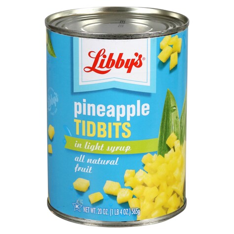 View Libby's All-Natural Pineapple Tidbits in