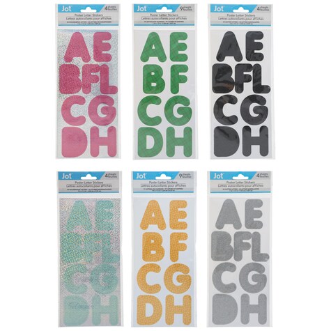 View Jot Poster Letter Stickers