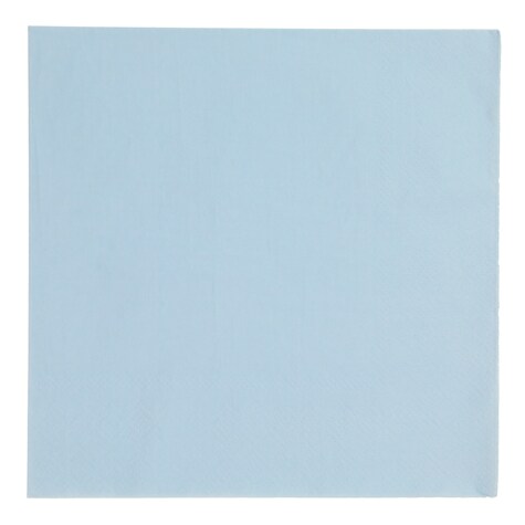View Light Blue Paper Lunch Napkins,