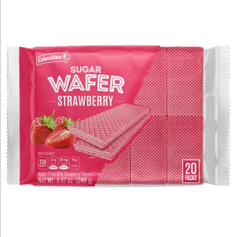 View Strawberry Wafer Cookies