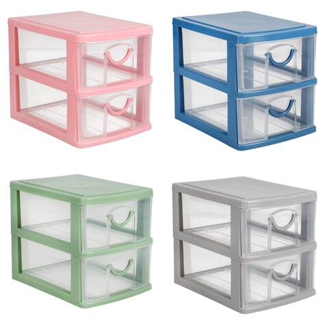 View Plastic 2-Tier Drawers with handles