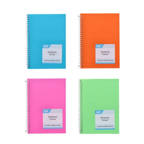View Jot Neon Spiral Notebooks, 100