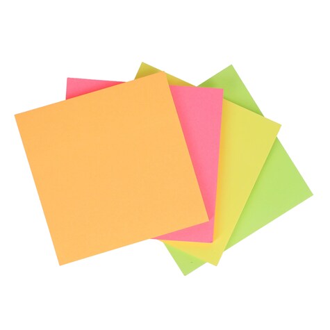 View Jot Neon Sticky Notes, Assorted