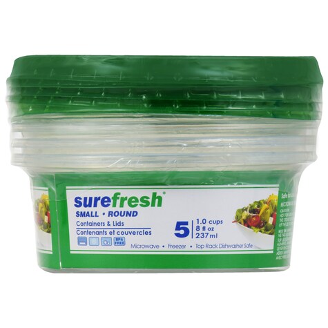 View Surefresh Small Round Storage Containers