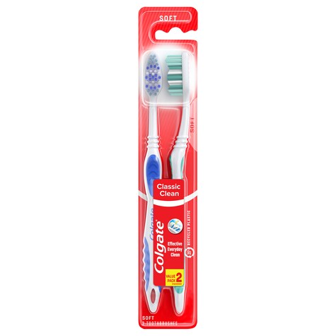 View Colgate Classic Soft-Bristle Toothbrushes, 2-ct.
