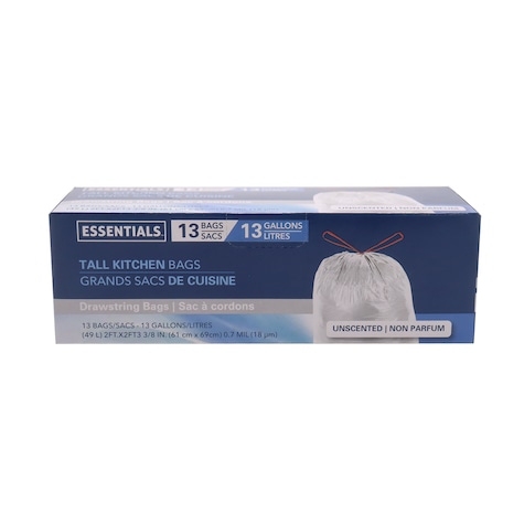 View Kitchen Drawstring Garbage Bags, 13