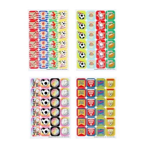 View Jot Sport-Themed Reward Sticker Sheets,