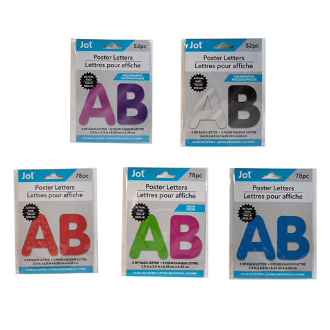 View Jot Die-Cut Poster Letters, 2.5