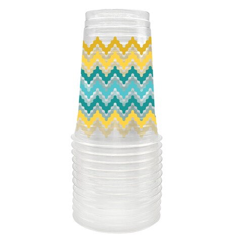 Serv Designer 16-oz. Heavy Duty Plastic Cup, 14 ct. | Dollar Tree