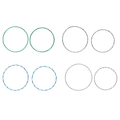 View Colorful Assorted Plastic Fun Hoops