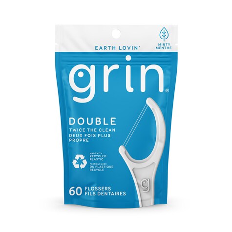 View Grin Mint Double Flossers, 60-ct.