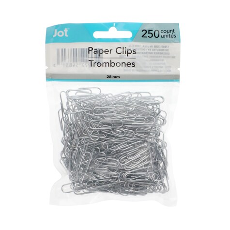 View Jot Silver Metal Paper Clips