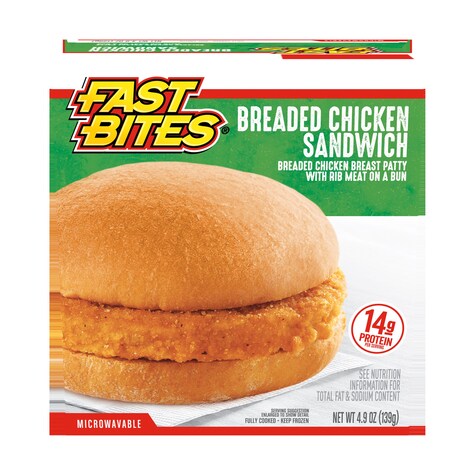 View Fast Bites Breaded Chicken Sandwiches,