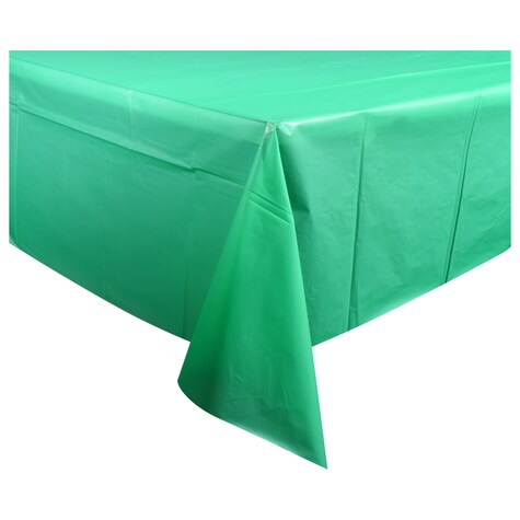 View Green Plastic Table Covers, 54x108