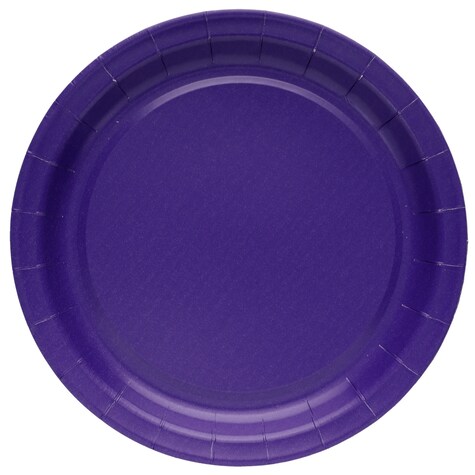 View Paper Lunch Plates - Purple,