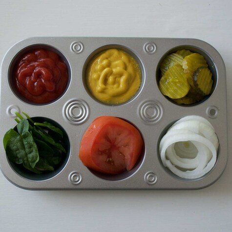Muffin Tin Condiment Tray