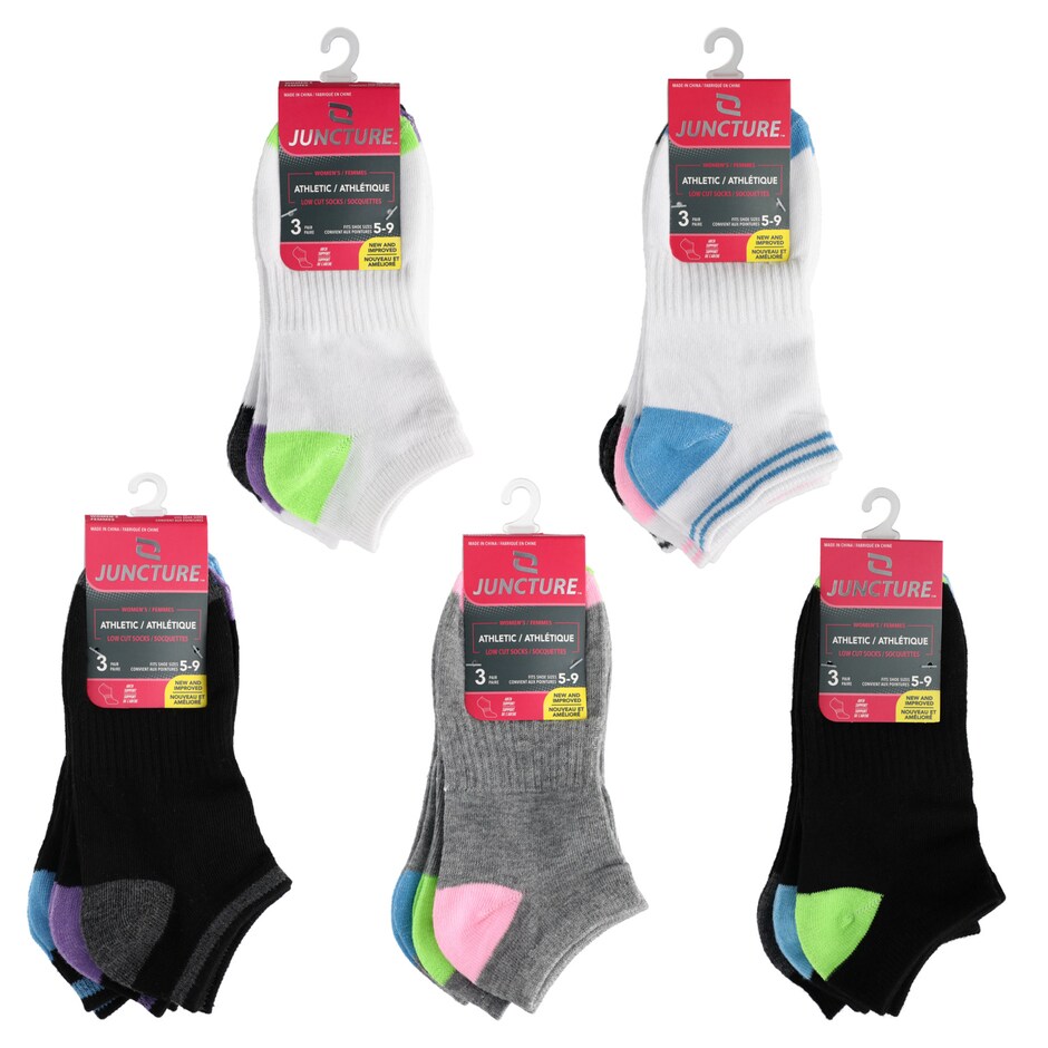 Women's Athletic No Show Socks, 3 ct.