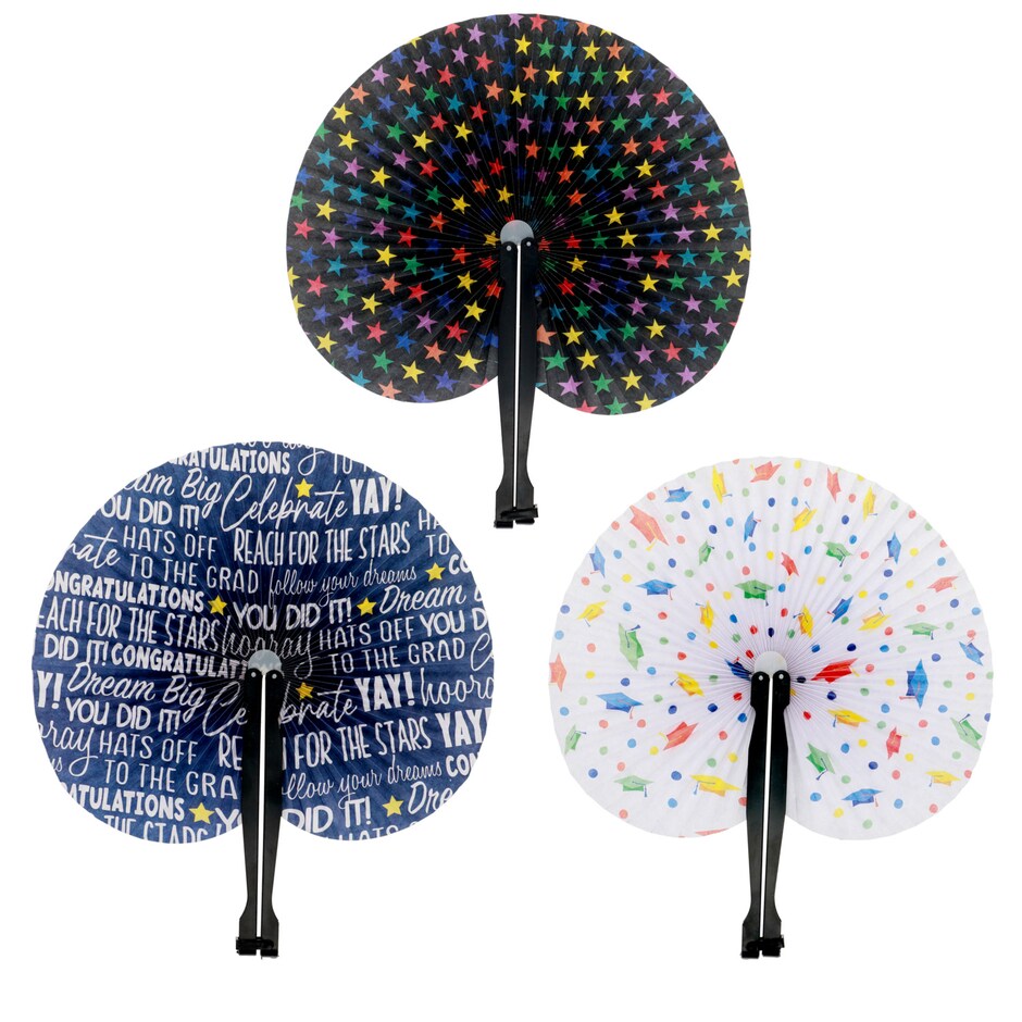 Grad Foldable Fan, 3 pk.
