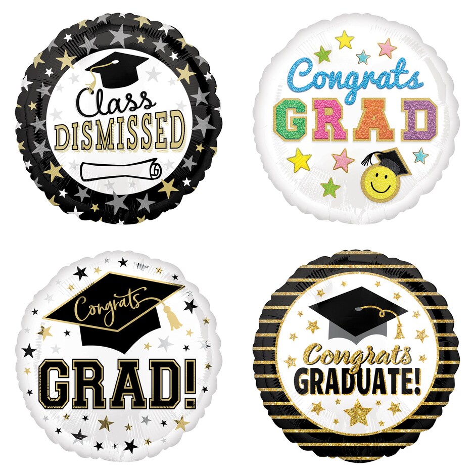 Starry Graduation Party Balloon, 1 ct.