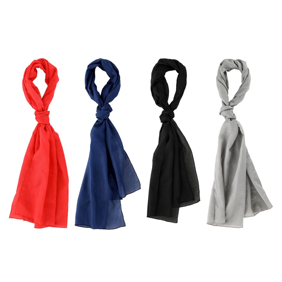 Juncture Solid Color Fashion Scarves, 63x13.75-in.