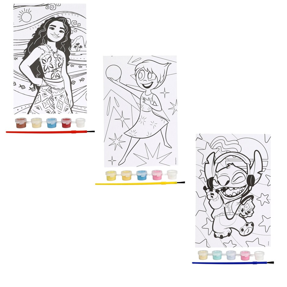 Licensed Character Art Painting Sets, 6x9 in.