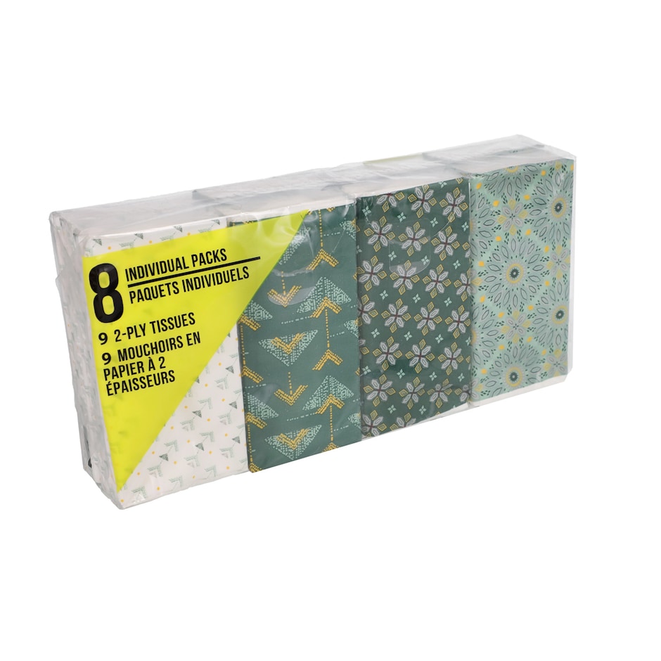 2-Ply Pocket Tissue Packs, 8-ct.