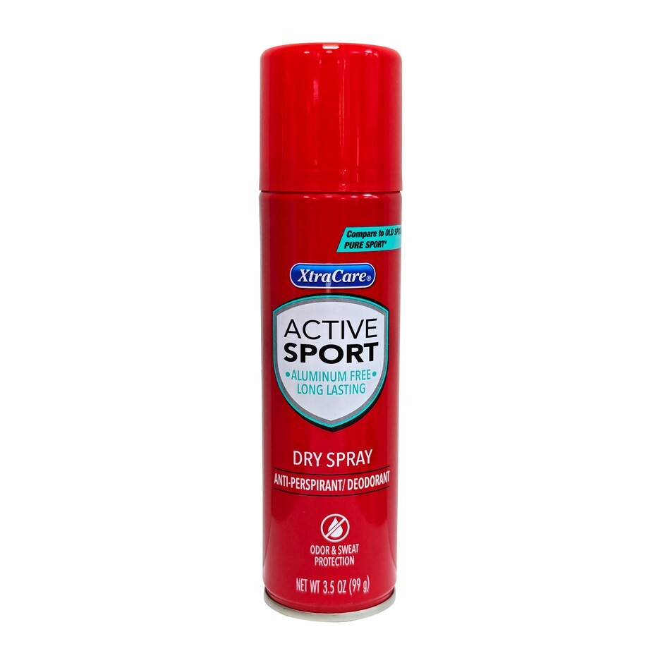 XtraCare Active Sport Dry Spray Antiperspirant Deodorant, 3.5 oz ...