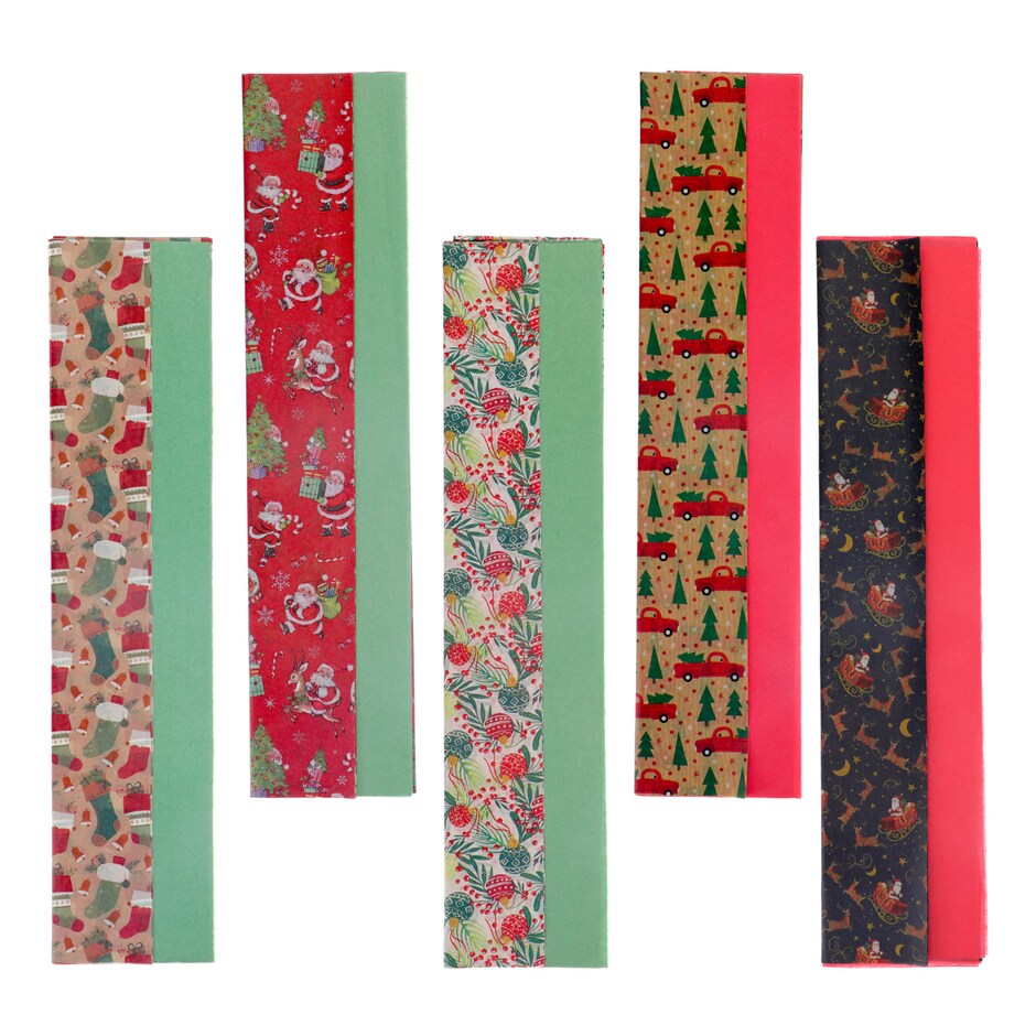 Christmas Tissue Paper, Ribbons, Bows, Tags | DollarTree.com