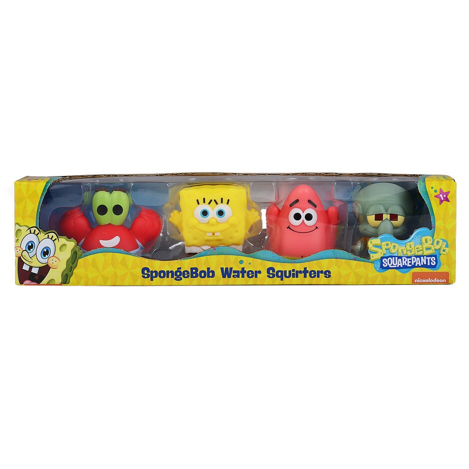 Nickelodeon Spongebob Squarepants Water Toys, Assorted Figures, 4-pc ...