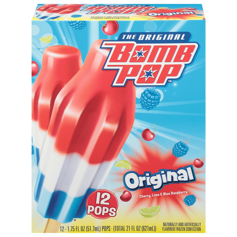 Bomb Pop Original Ice Pop, 12 Pack | Dollar Tree