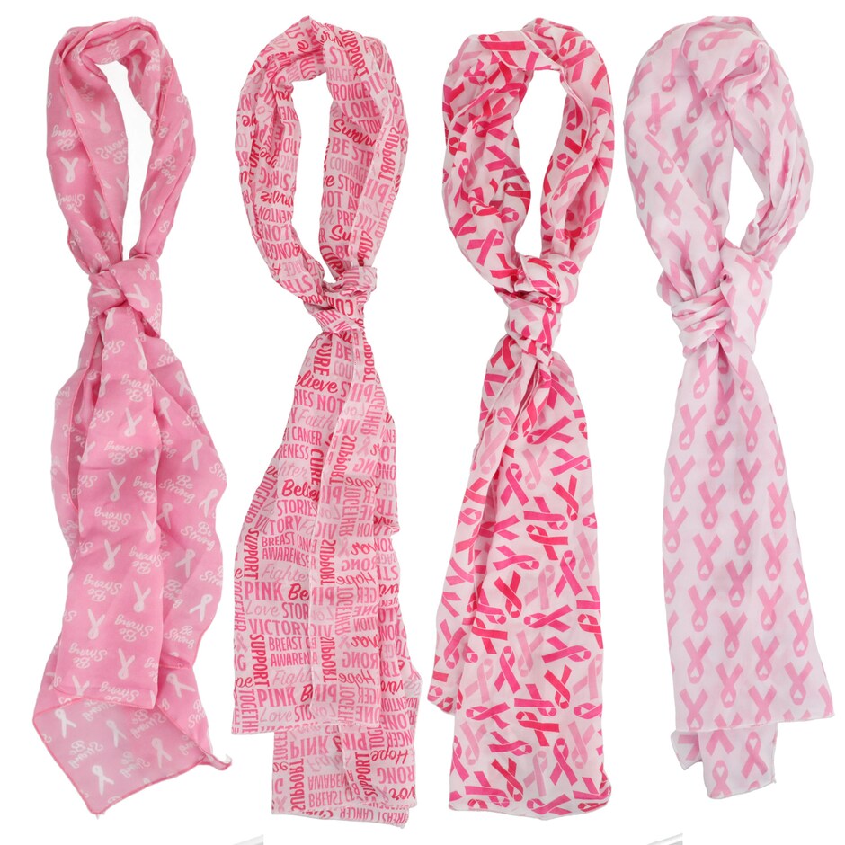 Breast Cancer Awareness Scarf, 60-in.