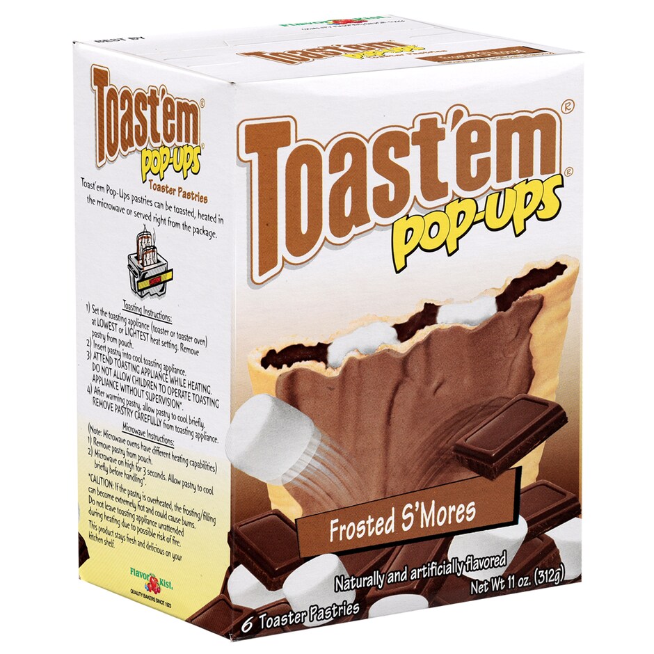 105443-Toast'Em Pop-Ups Frosted S'Mores Flavored Pastries, 6-ct. Boxes