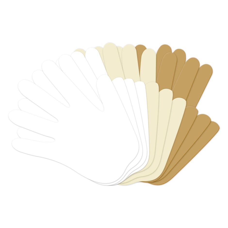 Teaching Tree White Paper Hand Shapes, 10-ct. Packs | Dollar Tree
