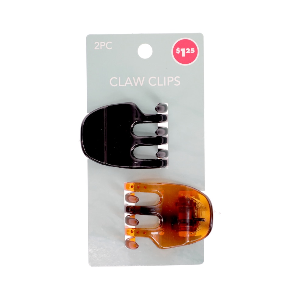 Plastic Claw Clips, 2-ct. Packs | Dollar Tree
