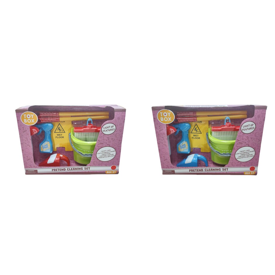 Toy Box Pretend Cleaning Set for Kids, 9-pc Pack. | Dollar Tree