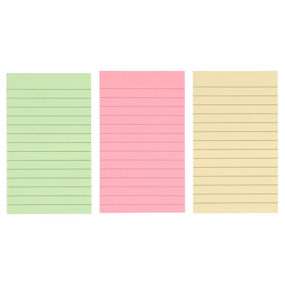 Jot Ruled Sticky Notes, Assorted Colors, 125-pc Pack. | Dollar Tree