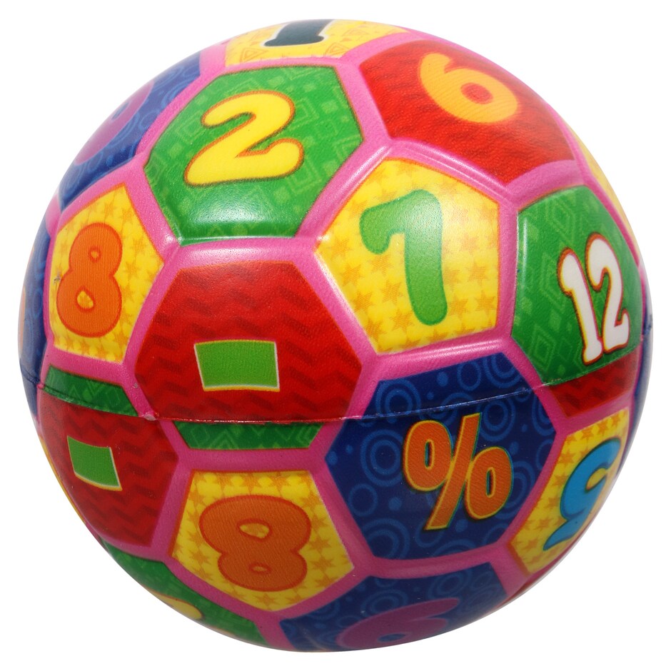 313576-Colorful Educational Balls with Numbers, 4.25x4.25x4.25 in.