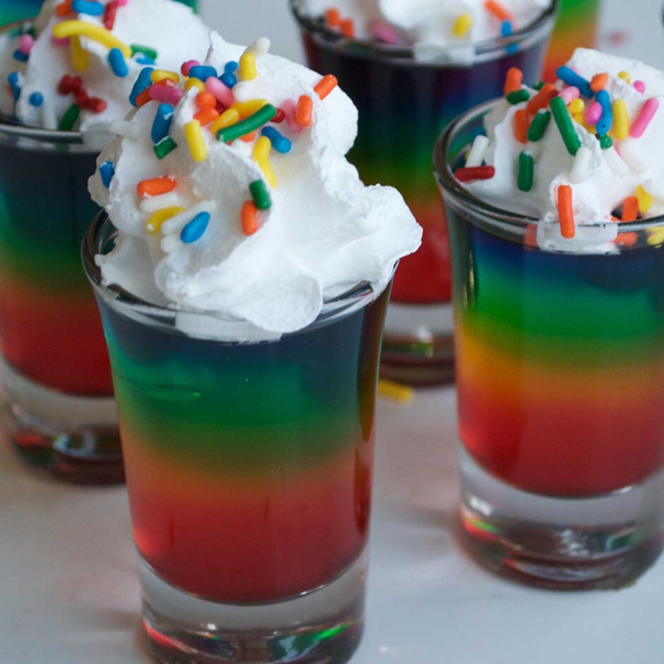 Rainbow Gelatin Treats | Dollar Tree