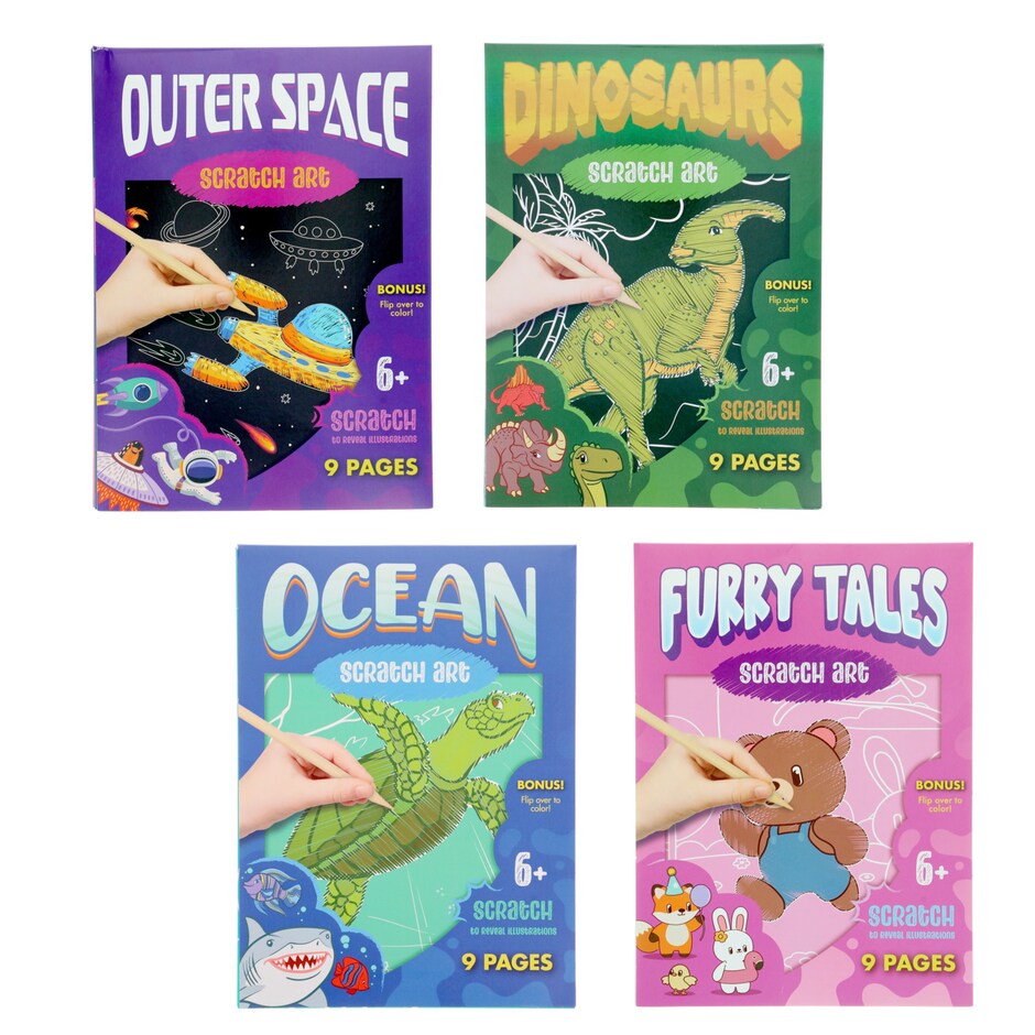 Scratch Art Book, Assorted Designs, 1-ct.